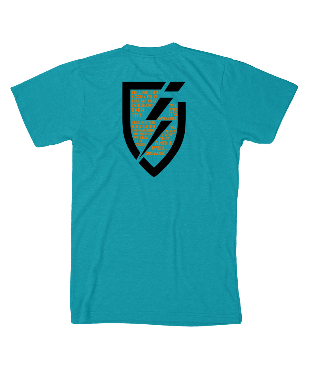 Blitz Creed Tee - Heather Bondi Blue – SAYiWONT